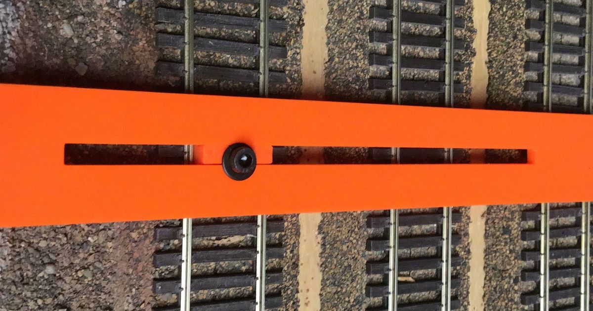 HO Scale Adjustable Parallel Track Tool by harbormaster | Download free ...