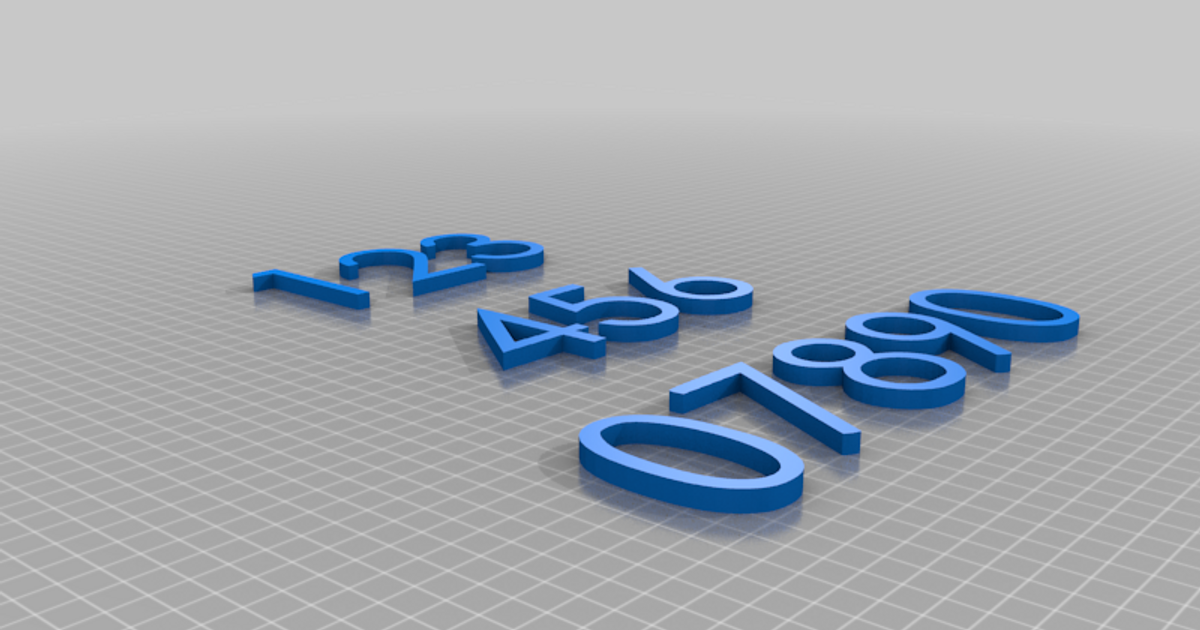 Address numbers by Samster125 | Download free STL model | Printables.com