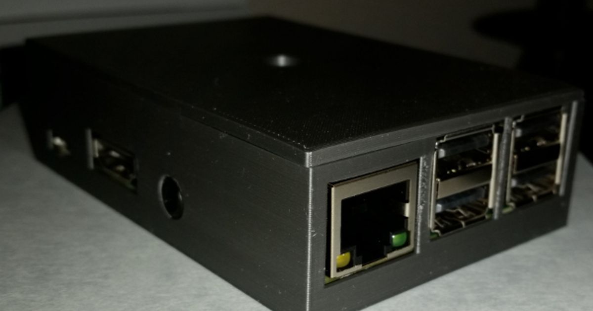 Raspberry Pi 3 Model B Box by NohWhun | Download free STL model ...