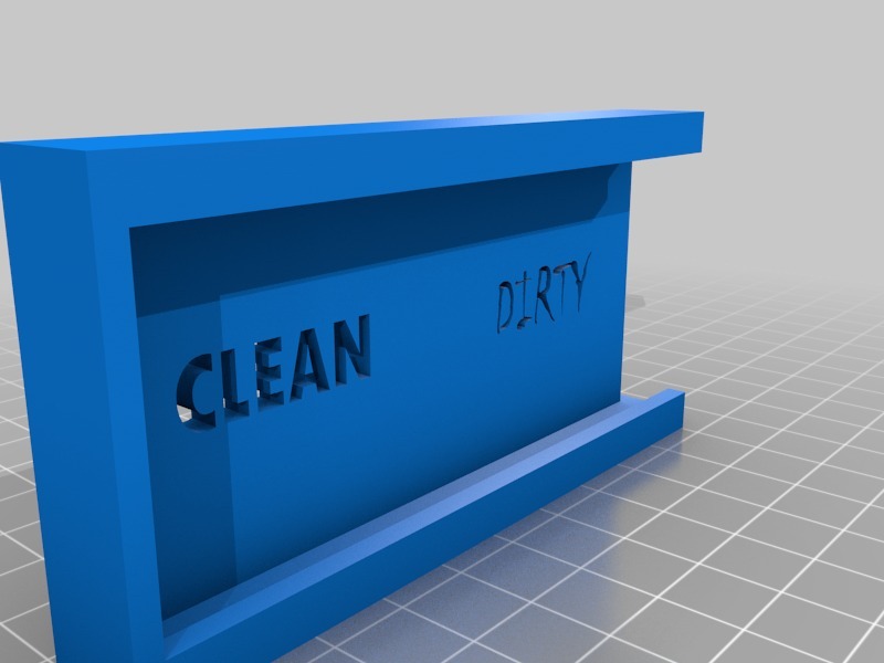 Sliding Clean & Dirty sign for dishwasher by Makers Workshop | Download ...