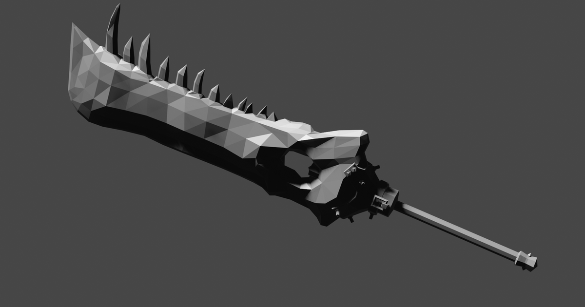 Monster Hunter Jawbone Blade by Mind of Babel | Download free STL model ...