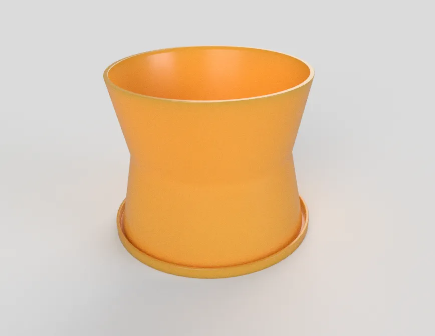 Flower pot with saucer by mcko | Download free STL model | Printables.com
