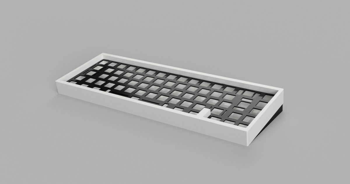 Keyboard Chassis by Rokz | Download free STL model | Printables.com