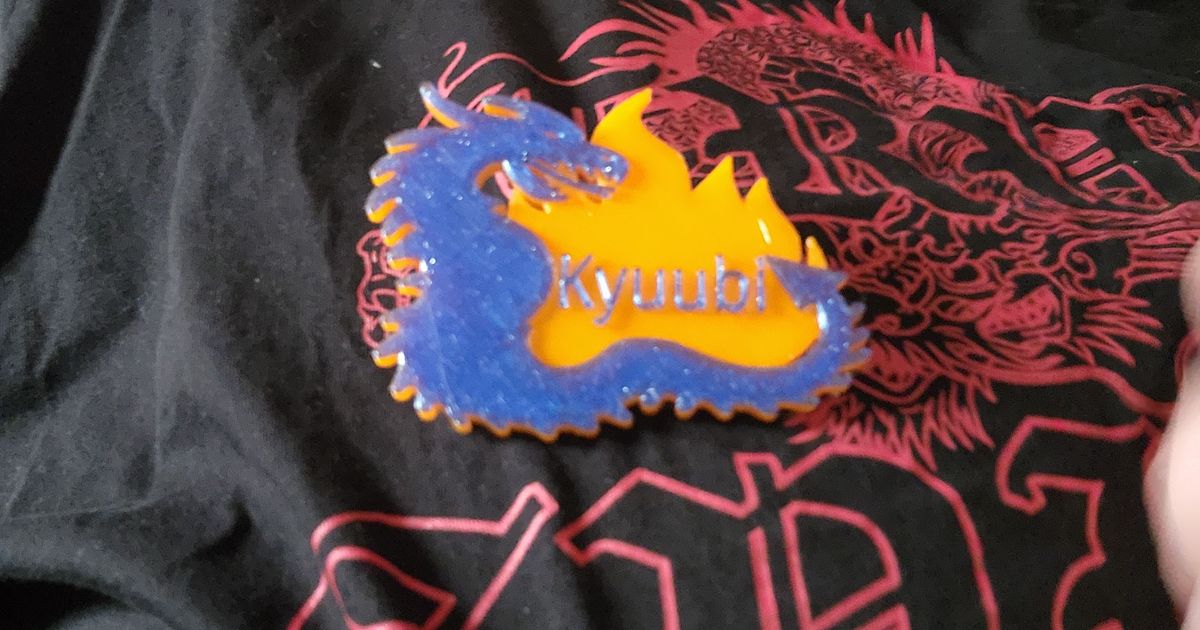 Dragon name tag by KyuubiNight | Download free STL model | Printables.com