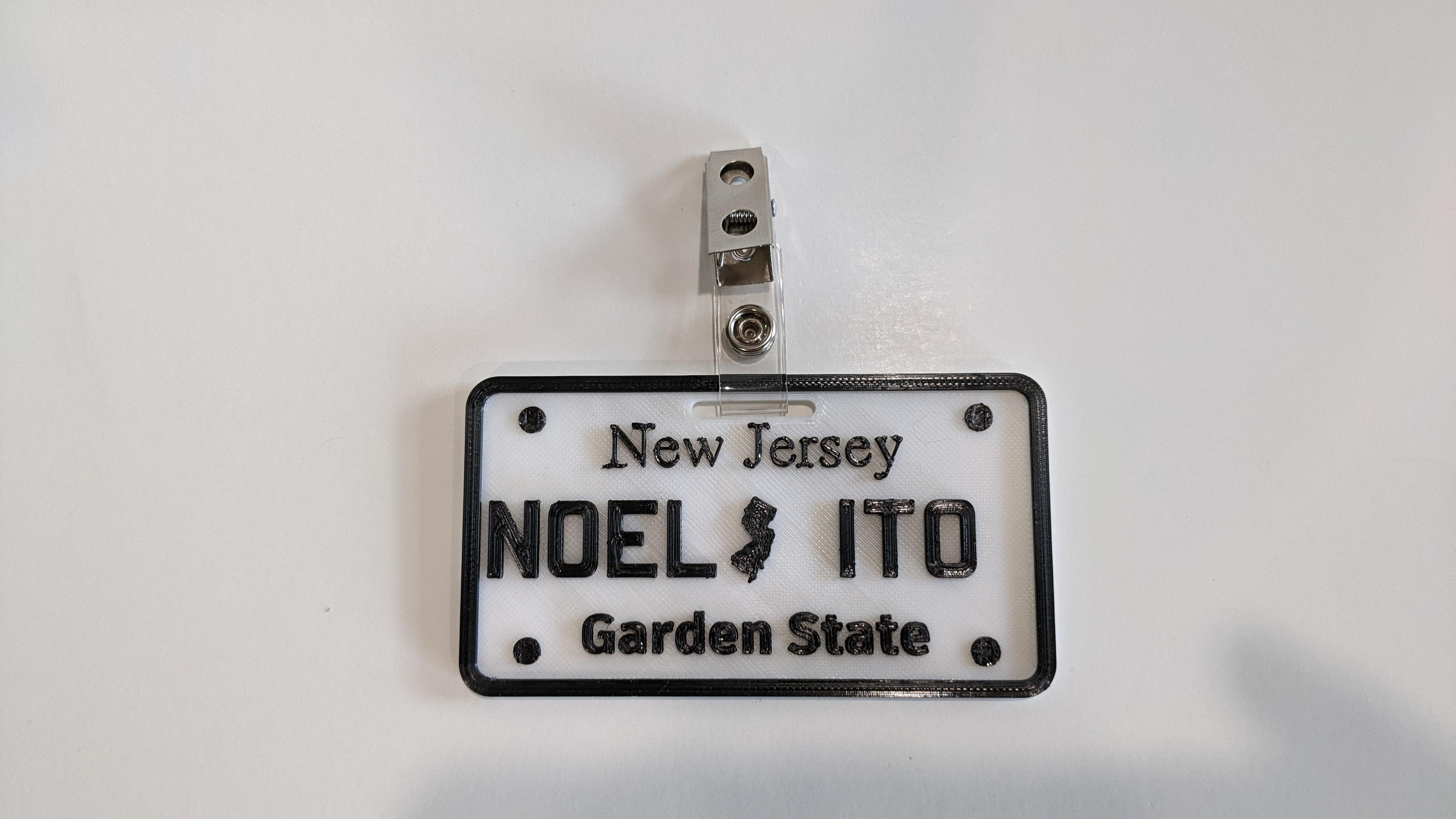 License Plate Name Tag by noelito | Download free STL model ...