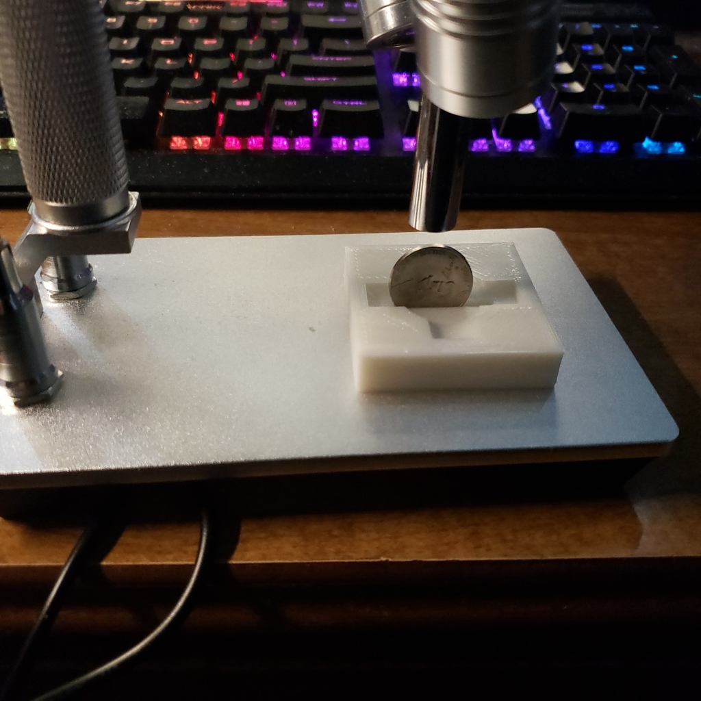 US Coin Examiner-holder Slide for USB Microscope by Houler | Download ...