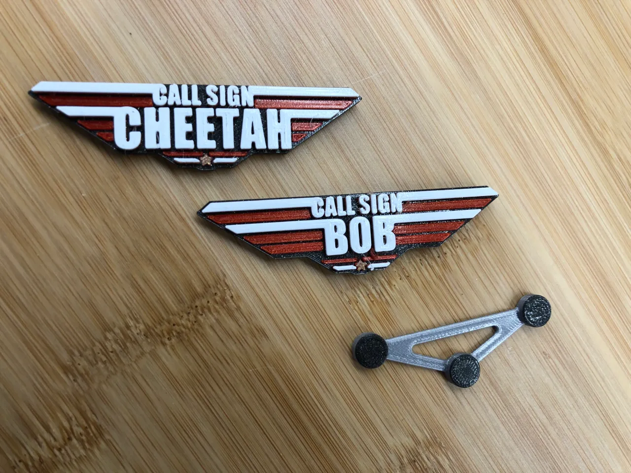 Call Sign Magnetic Name Tag by NoSeams | Download free STL model ...