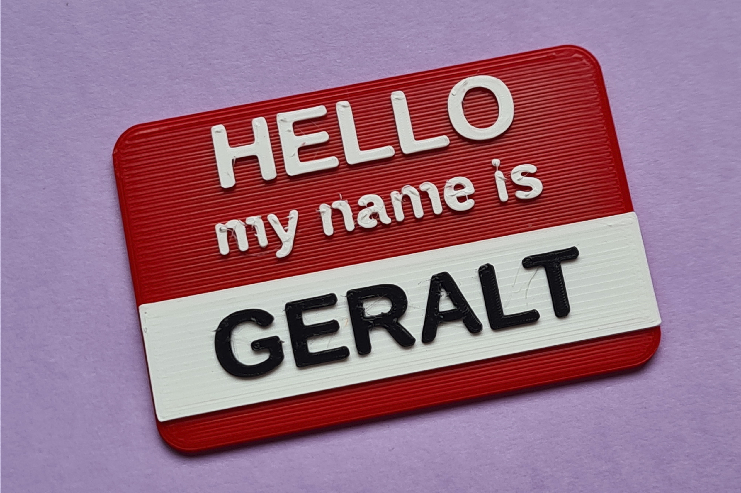 OpenSCAD name tag + modifiers, lamination, file import by Xavier ...