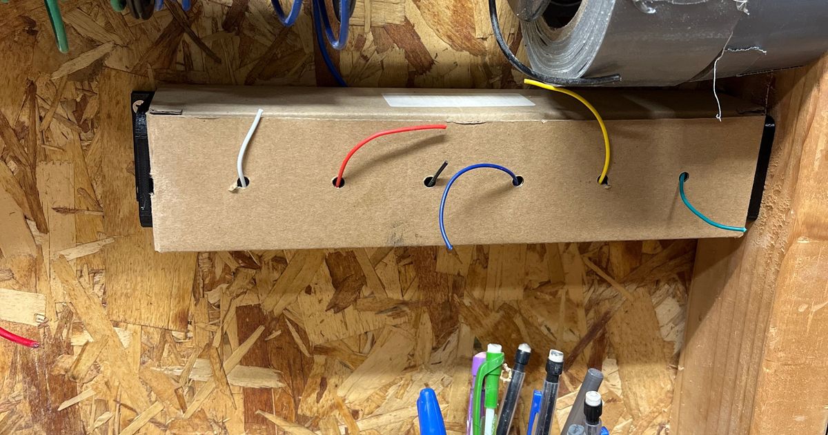 22ga Box Wall Mount Wire Holder by AP | Download free STL model ...