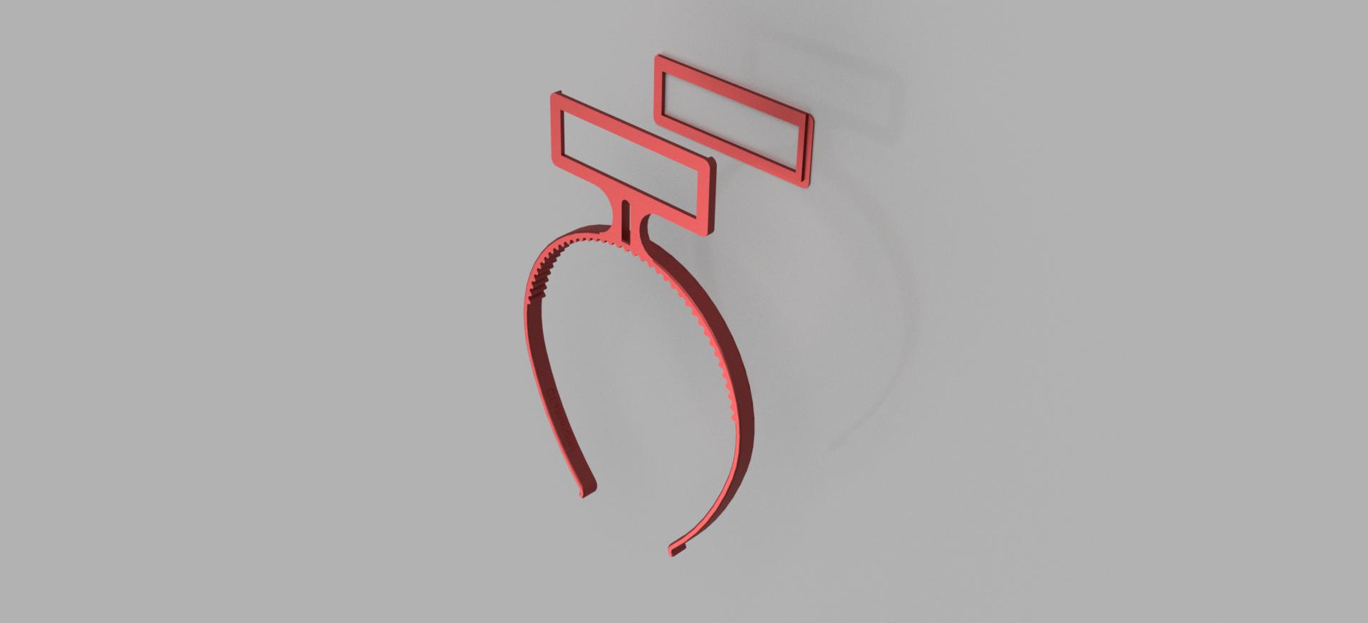 Name Tag Headband by JuanCallon | Download free STL model | Printables.com