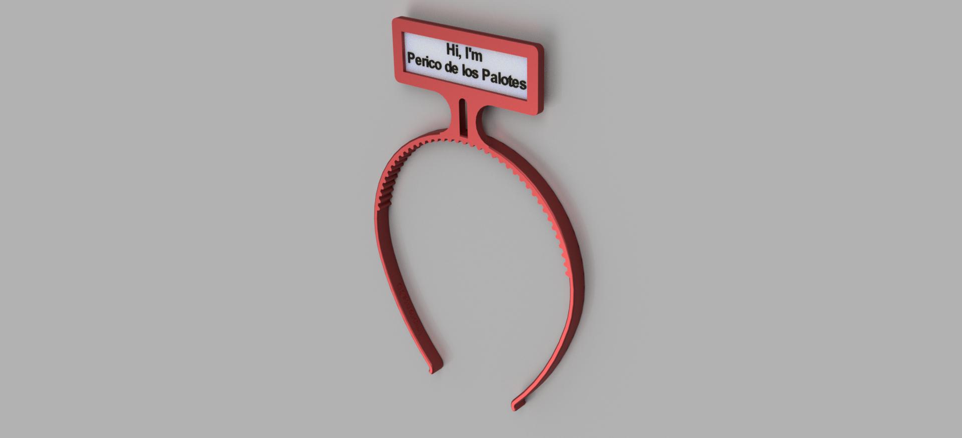 Name Tag Headband por JuanCallon | Descargar modelo STL gratuito ...