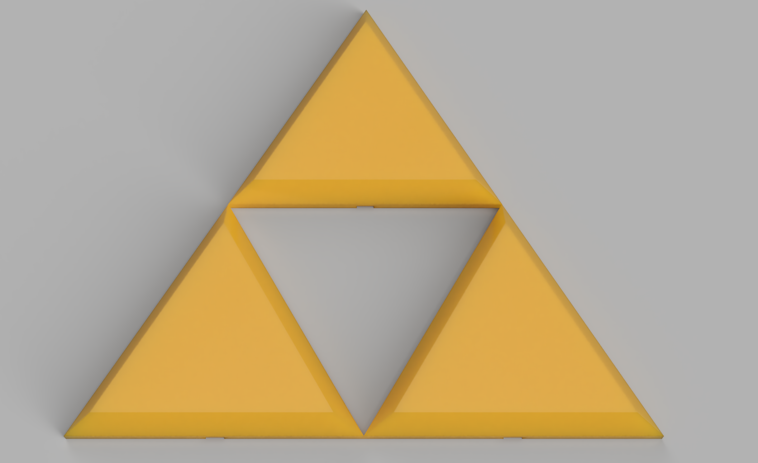 Zelda Full Triforce Wall mount by VulkanX | Download free STL model ...