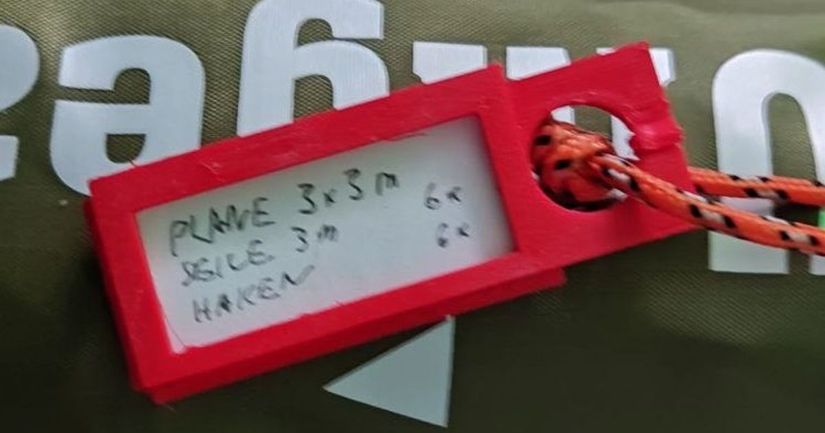 Bag/Cable Tag (print-in-place) by LaggAt | Download free STL model ...