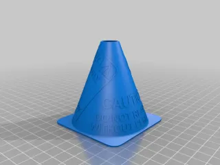 Warning Cone by VTHTECH | Download free STL model | Printables.com