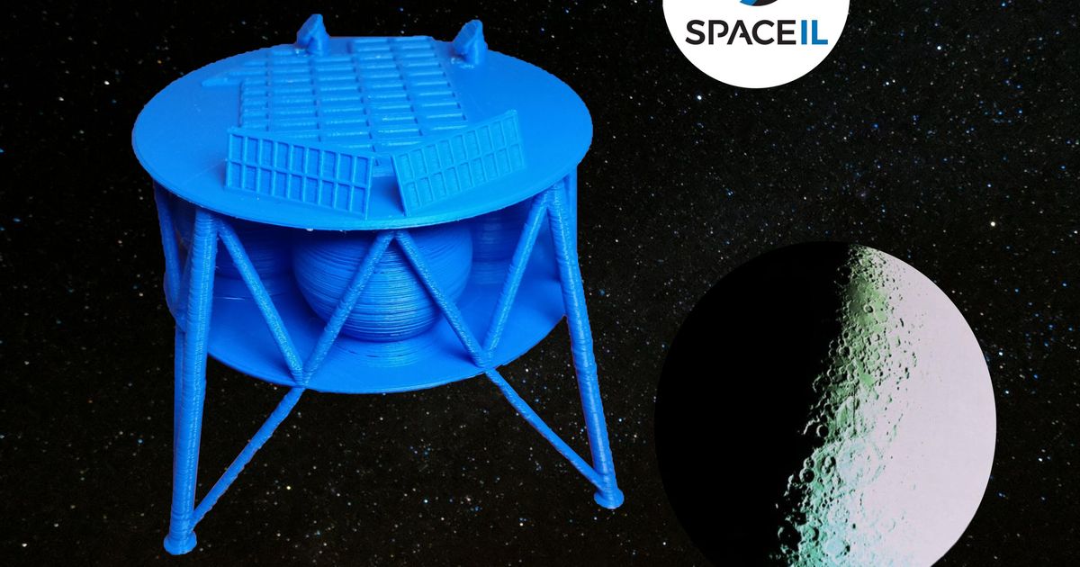 Beresheet Lunar Lander - SpaceIL by alonmln | Download free STL model ...