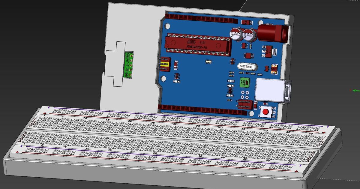 Arduino Uno Holder von Alexander Kromm | Kostenloses STL-Modell ...