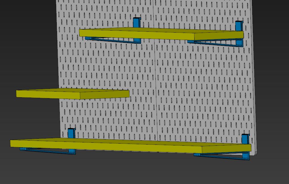 Ikea Skadis Shelf mount by Alexander Kromm | Download free STL model ...