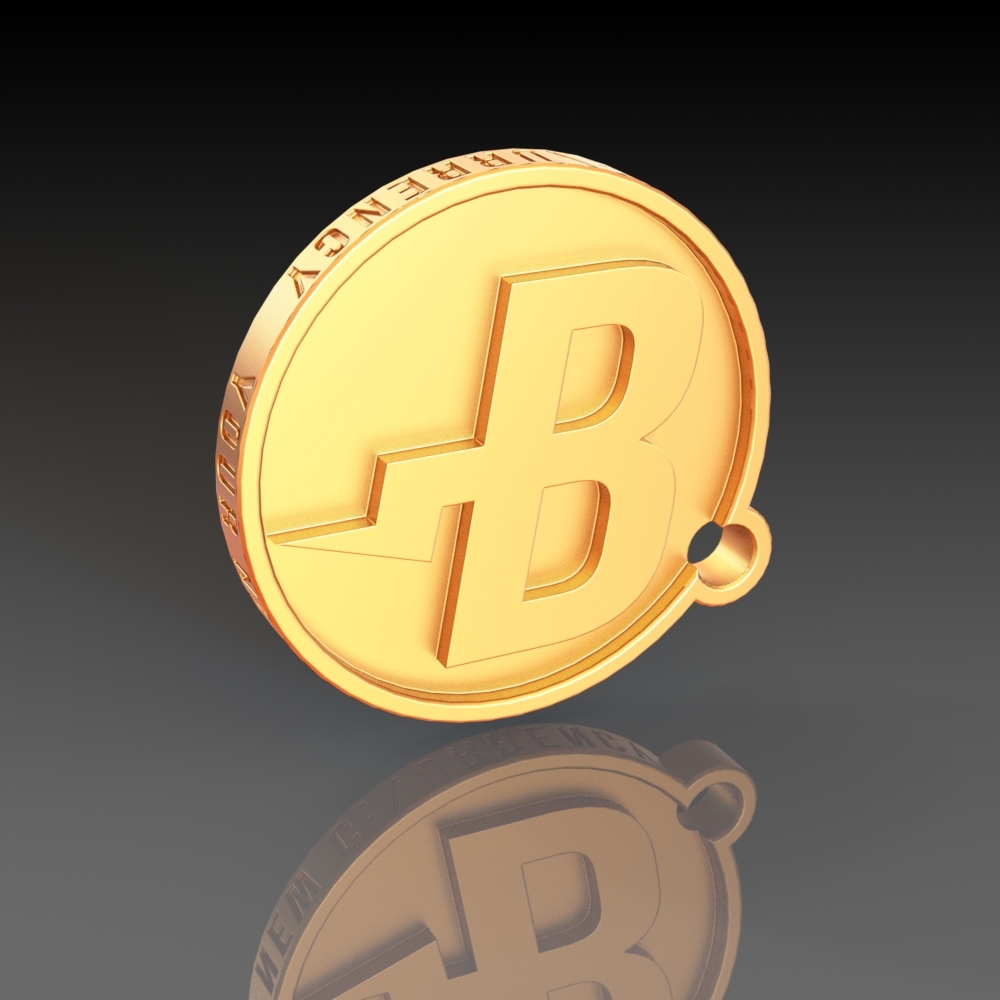 BURSTCOIN Key-chain Thingy by nixxda | Download free STL model ...