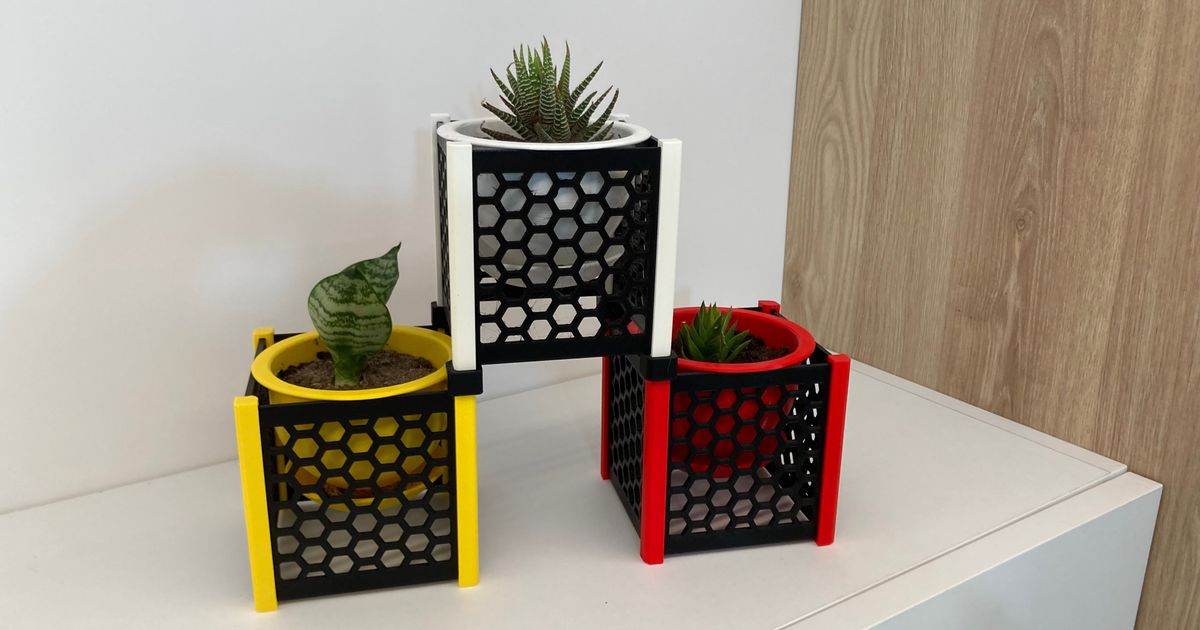 Modular Pots for Plants by DCMake | Download free STL model ...