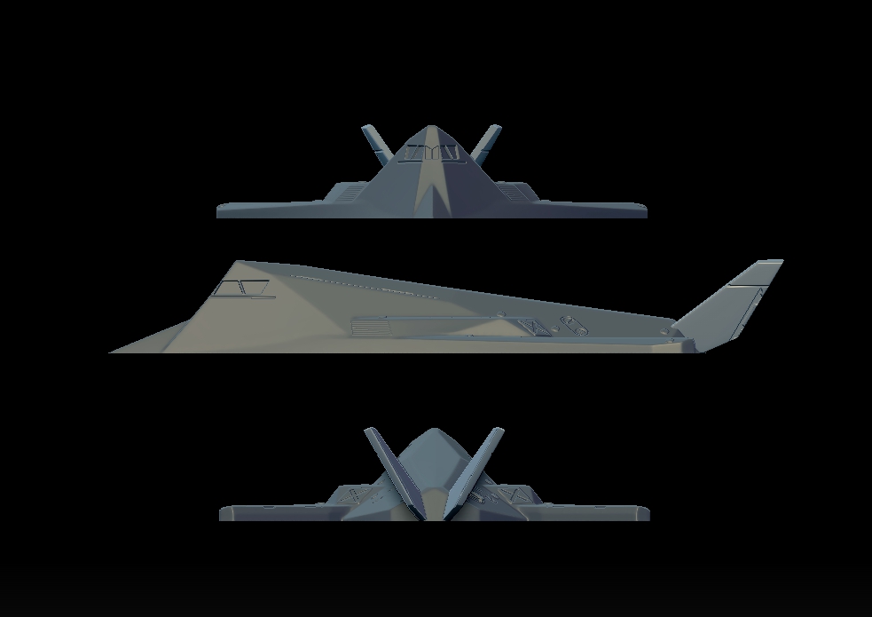 Lockheed F117 model easy print by Darius_sh | Download free STL model ...