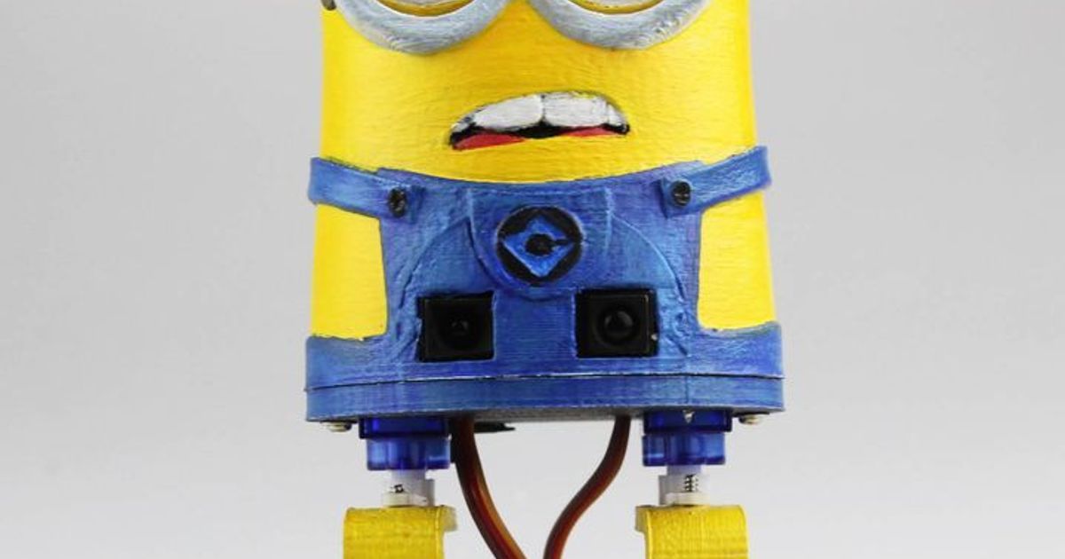 Minion Dave walking robot por Otto DIY | Descargar modelo STL gratuito ...