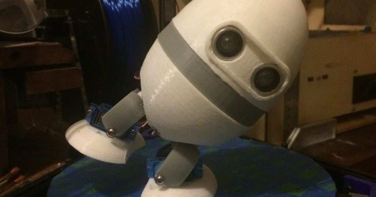 Dizzy the 5DOF Biped Robot by Otto DIY | Download free STL model ...