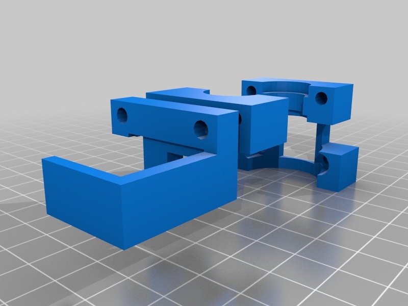 Solidoodle Bowden Extruder Mount for e3d v6 with servo probe by SGV ...