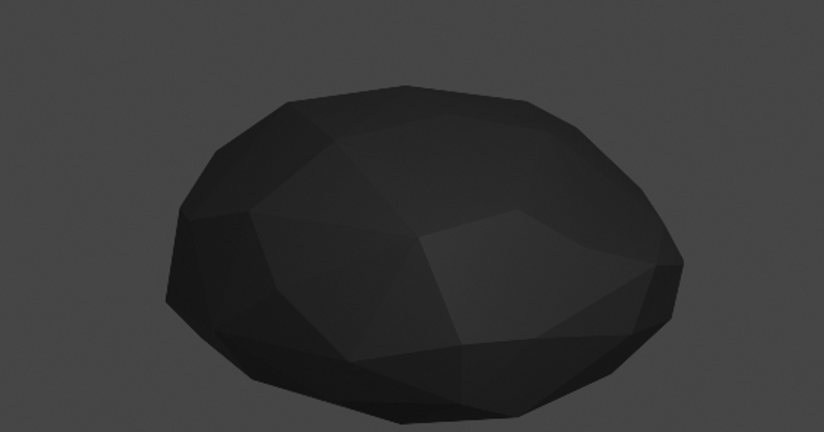 low poly rock by Foxdude | Download free STL model | Printables.com
