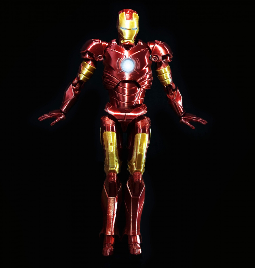 Iron Man MK3 Articulated Figure por OpenFigure3D | Descargar modelo STL ...