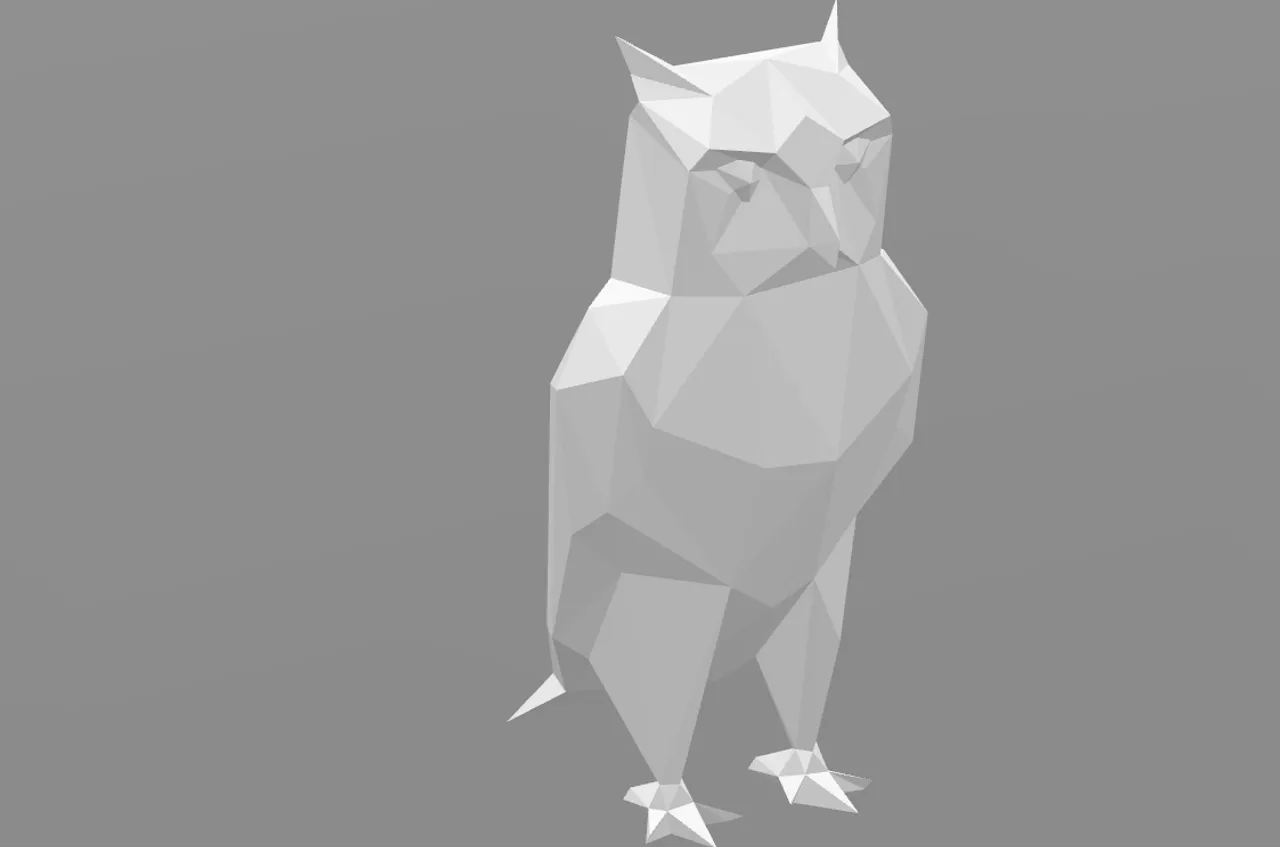 Low Poly Owl by Shadowcraft Designs | Download free STL model ...