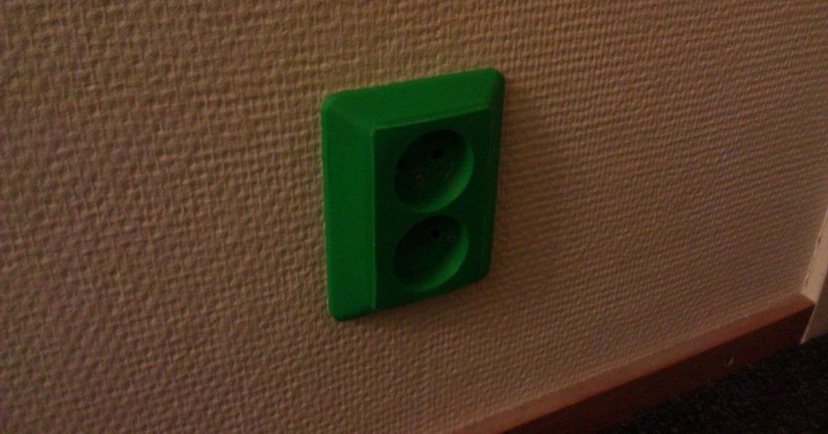 Wall socket cover by Mape | Download free STL model | Printables.com
