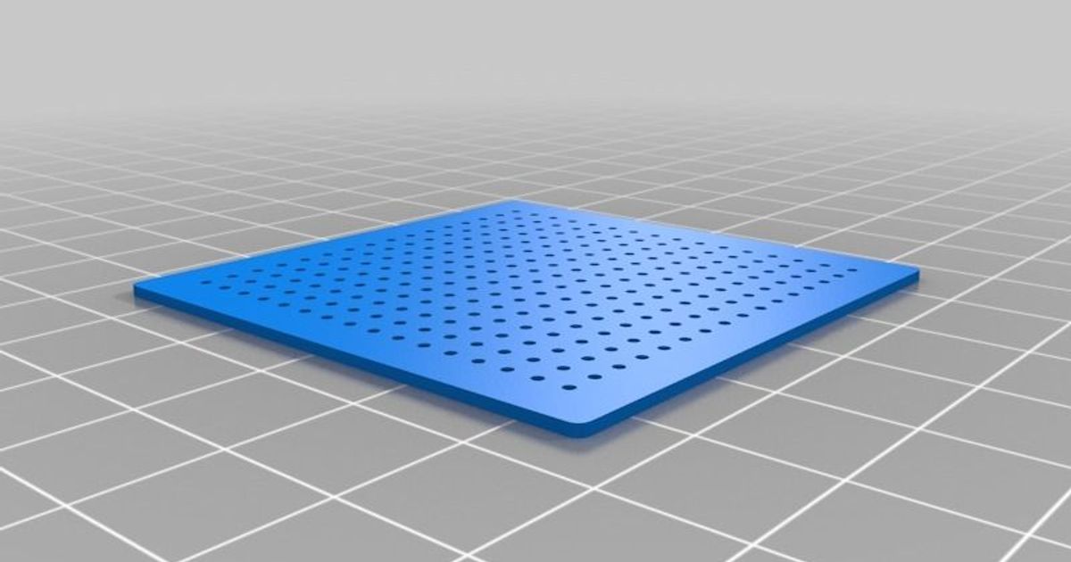 Perforated electronics board by Mape | Download free STL model ...