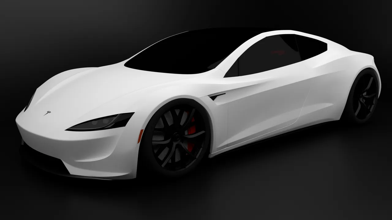 Tesla Roadster White