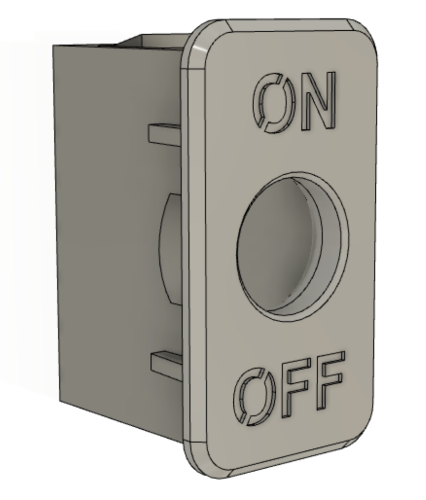 Toyota 12mm toggle switch by 1D_Design | Download free STL model ...