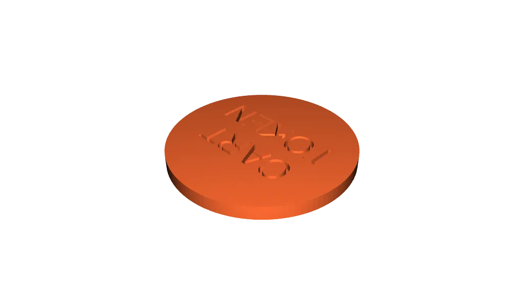 Grocery Cart Token by mcollinson | Download free STL model | Printables.com