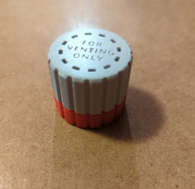 Propane Bottle Venting Cap (for 1lb bottle) por Luke | Descargar modelo ...