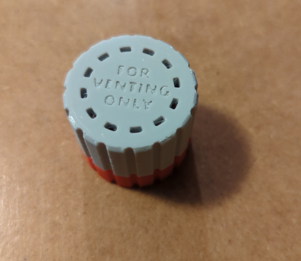 Propane Bottle Venting Cap (for 1lb bottle) por Luke | Descargar modelo ...