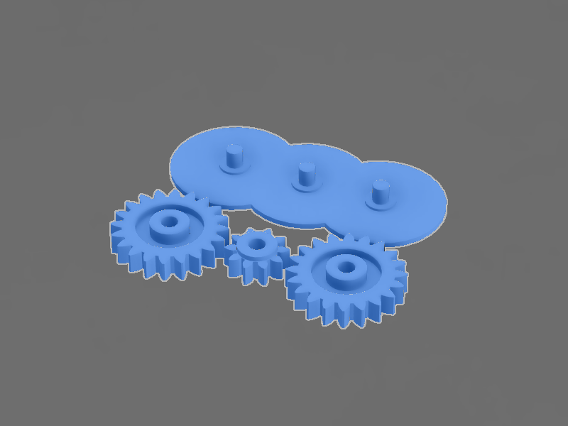 Three Gear Toy by Jay Dubya | Download free STL model | Printables.com