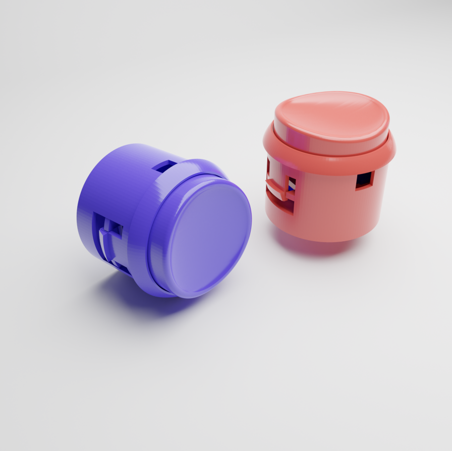Cherry MX Arcade button by Grayfaux | Download free STL model ...