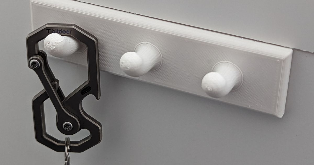 Simple Key Holder by allnamesused | Download free STL model ...