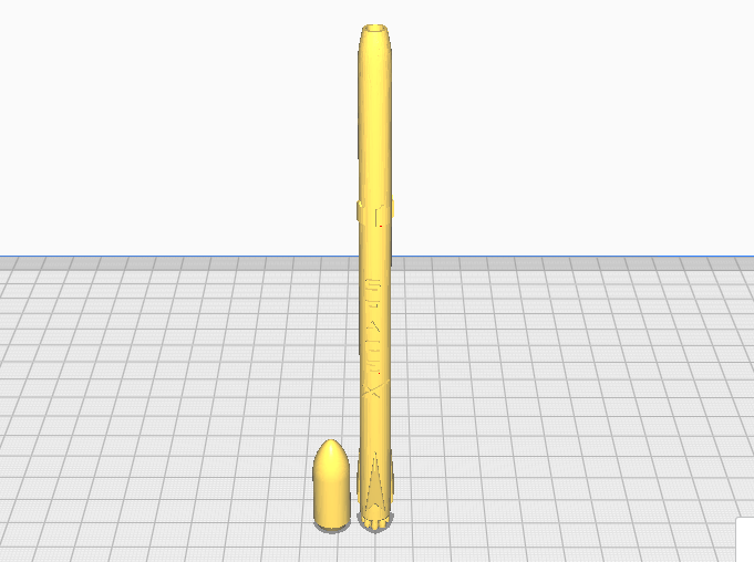 Falcon 9 Pen with Spacex Logo Bic Pen by Creativus | Download free STL ...