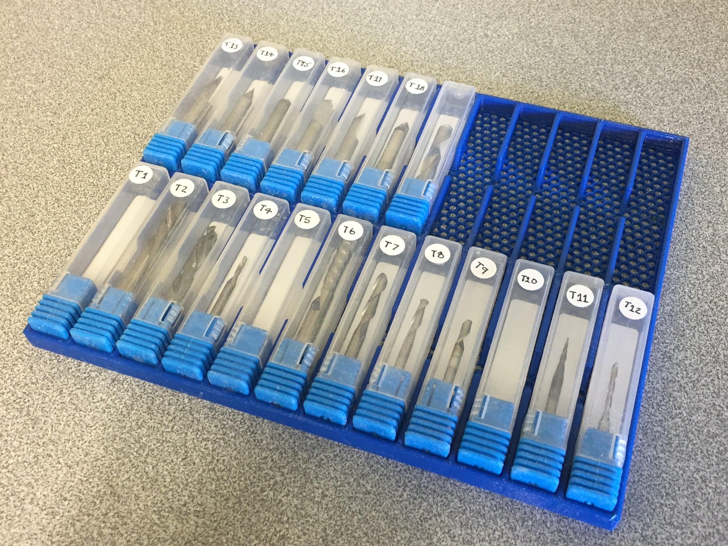 CNC End Mill Router Bit Tray by TaylorsMake | Download free STL model ...