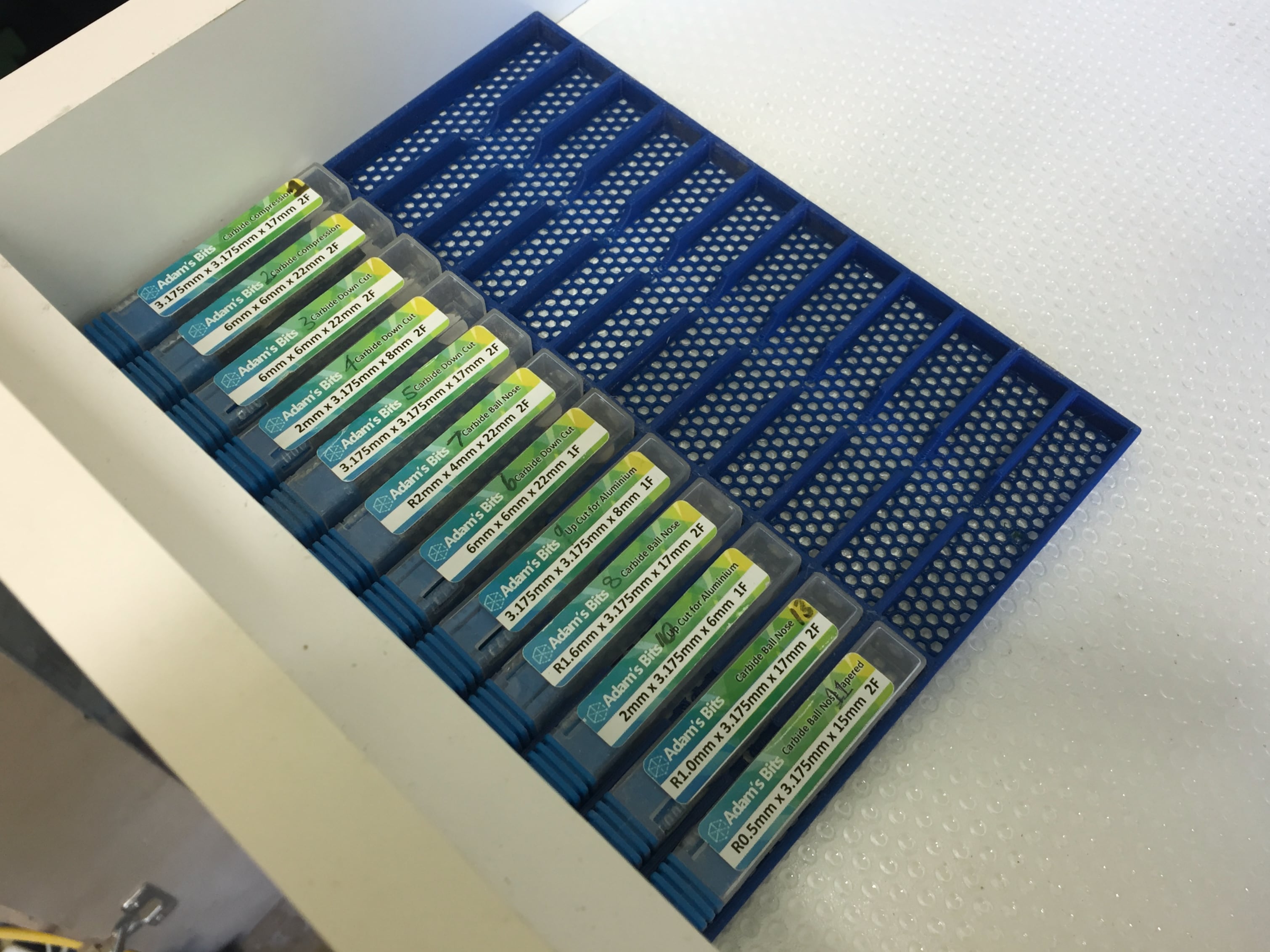 CNC End Mill Router Bit Tray by TaylorsMake | Download free STL model ...