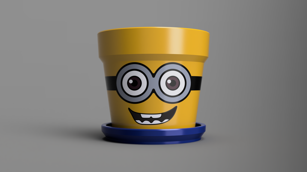 Minion Planter 03 von Wilko | Kostenloses STL-Modell herunterladen ...