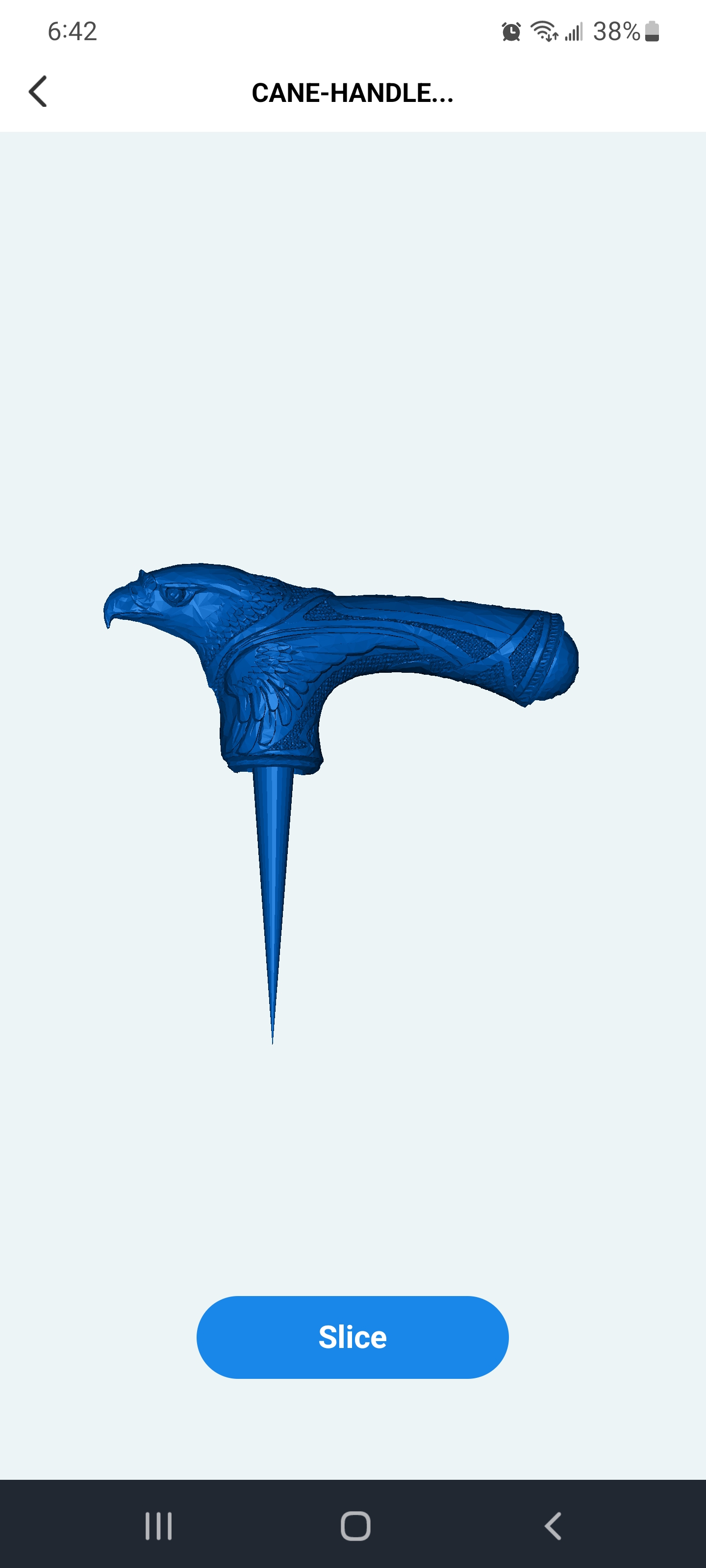 Cane handle/Spike defense by Mr.J8k | Download free STL model ...