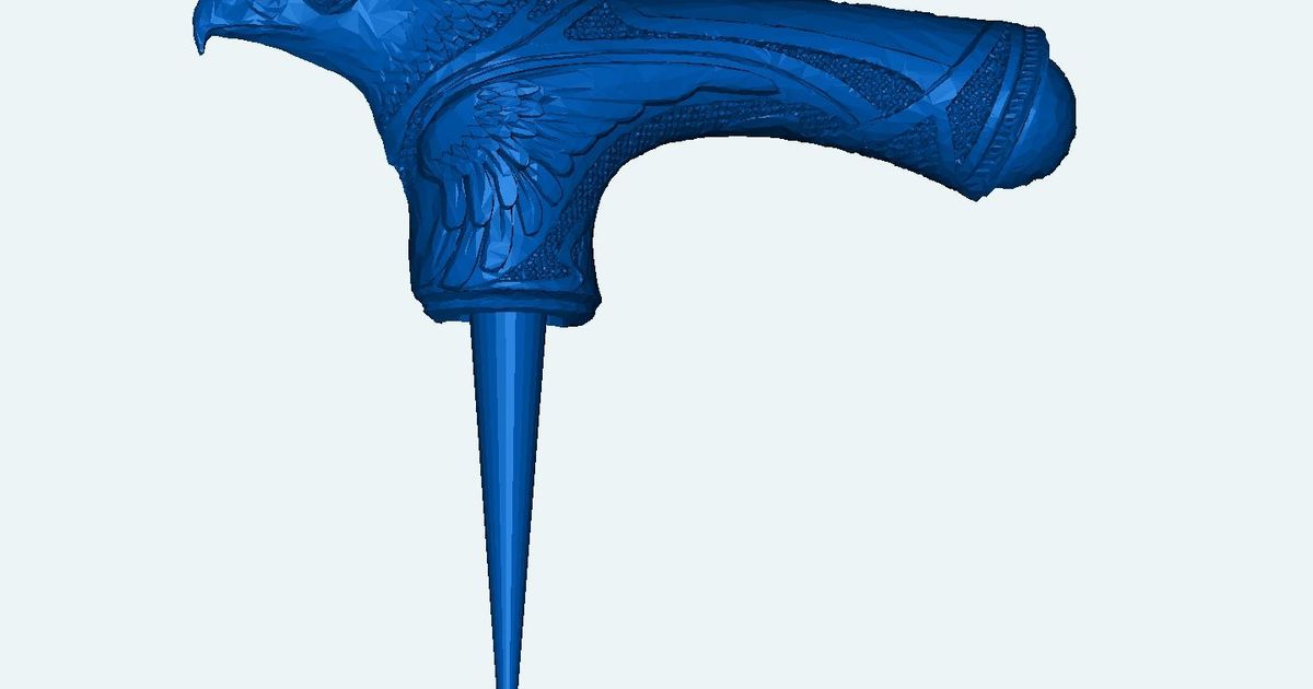 Cane handle/Spike defense by Mr.J8k | Download free STL model ...