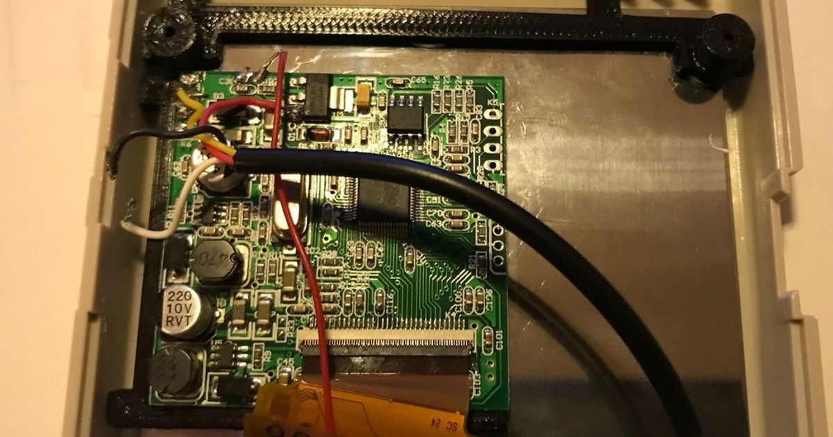 Gameboy Zero LCD Controller Bracket by Rittai 3D Design | Download free ...