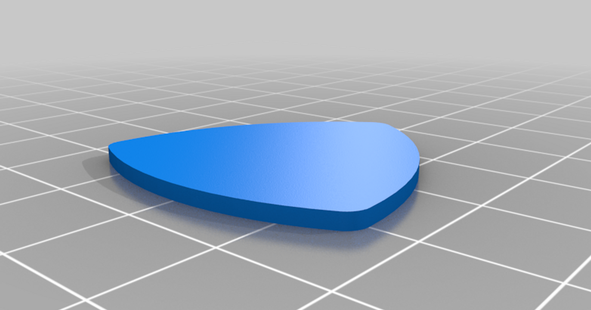 guitar pick von coop | Kostenloses STL-Modell herunterladen ...