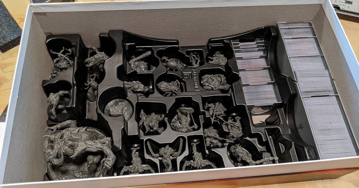 Bardsung retail box insert/organizer - sleeved cards by gameyspirits ...