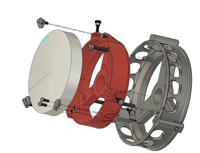 Newtonian Mirror Cell for reflecting telescopes by Maff | Download free ...